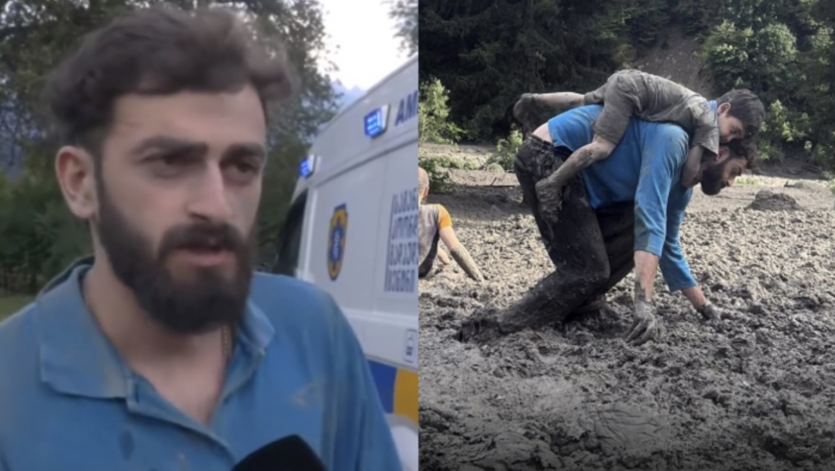 „წინიდან და უკნიდან მეწყერი მოდიოდა ორჯერ წამიღო საშინელება იყო